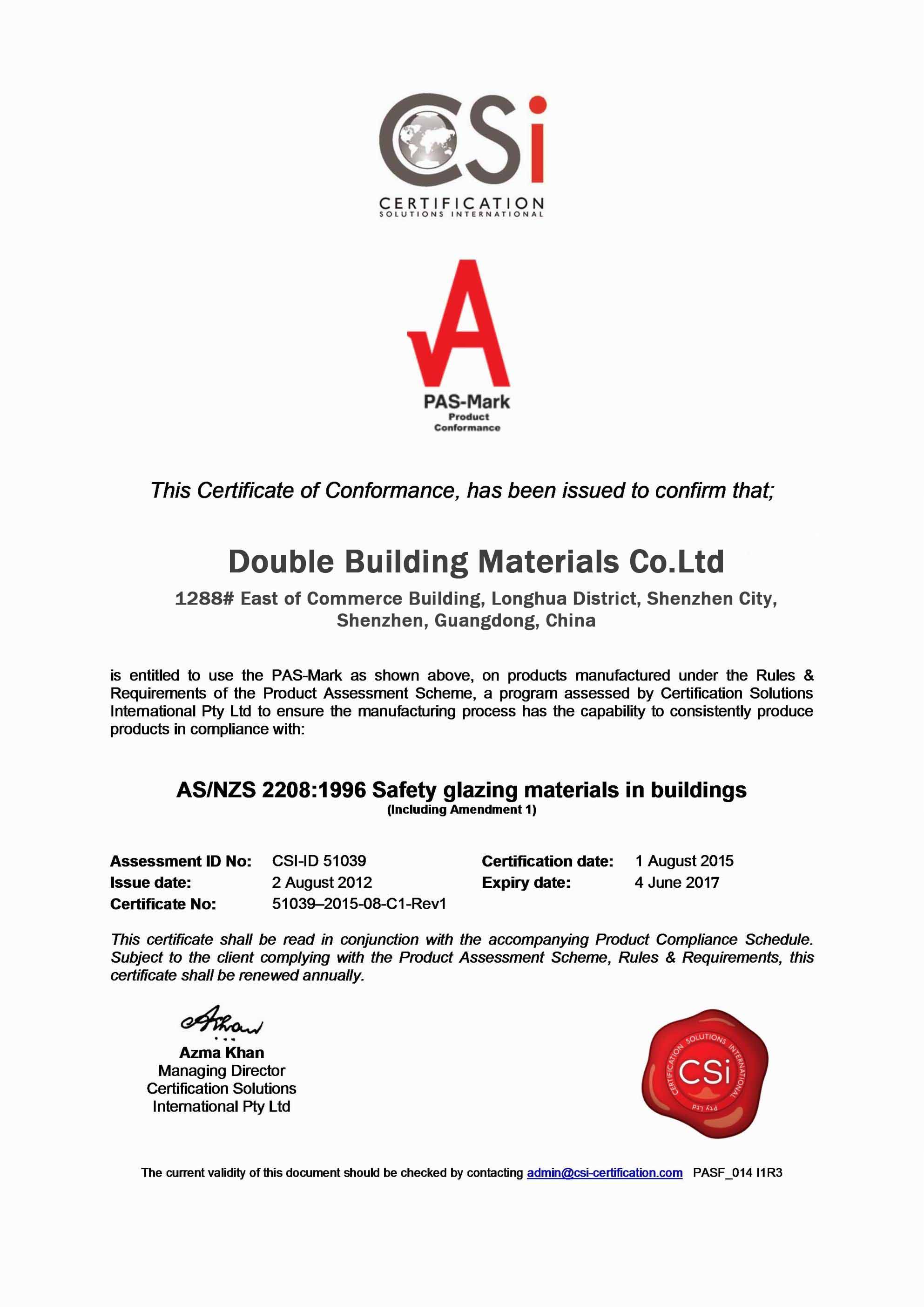 Products - Double Building Materials Co., Ltd (DBM)